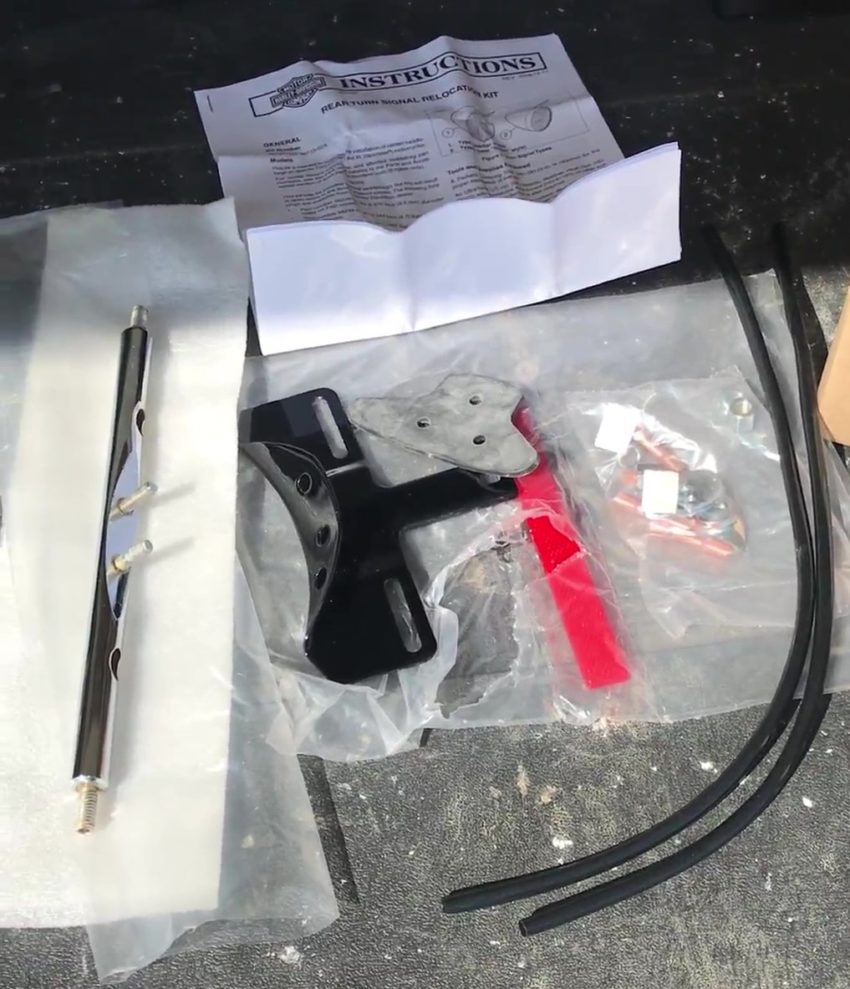 Relocating the Rear Turn Signals on Harley